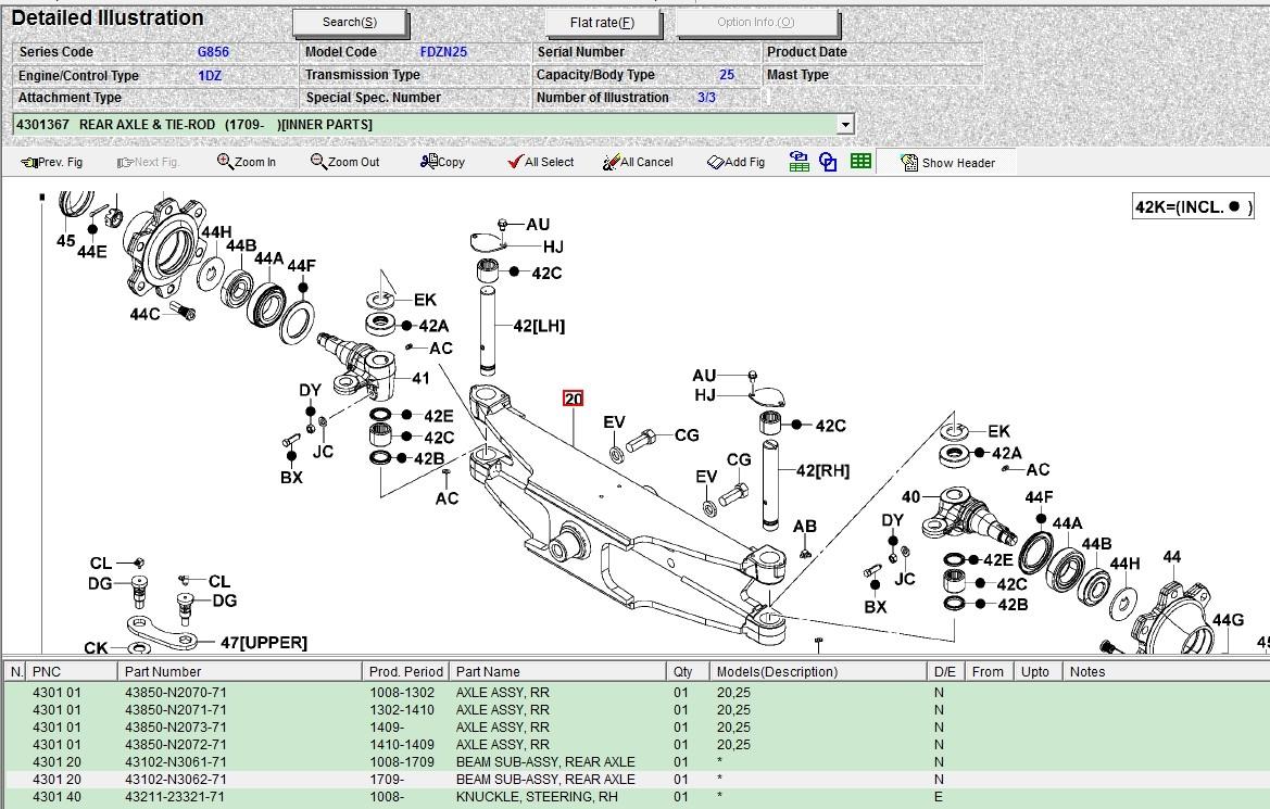China Customized Genuine Parts Rear Axle Usedn For Toyota Forklift ...